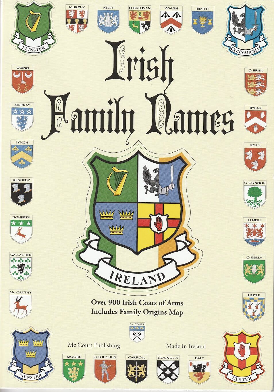 Irish Family Names Map (Postage included) – Genealogical Society of Ireland